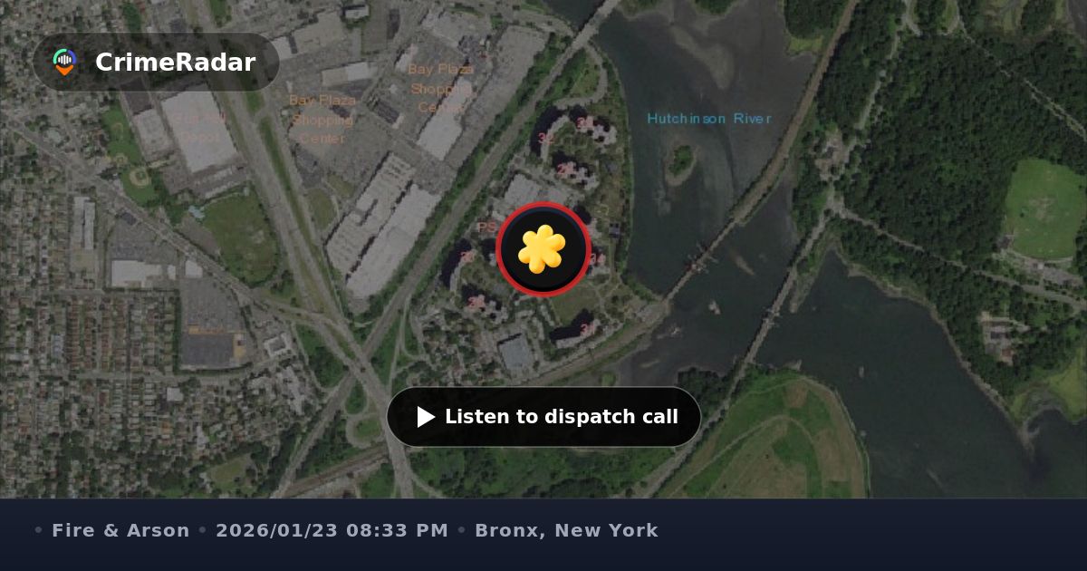 Apparent fire near Einstein Loop South, Bronx NY | CrimeRadar