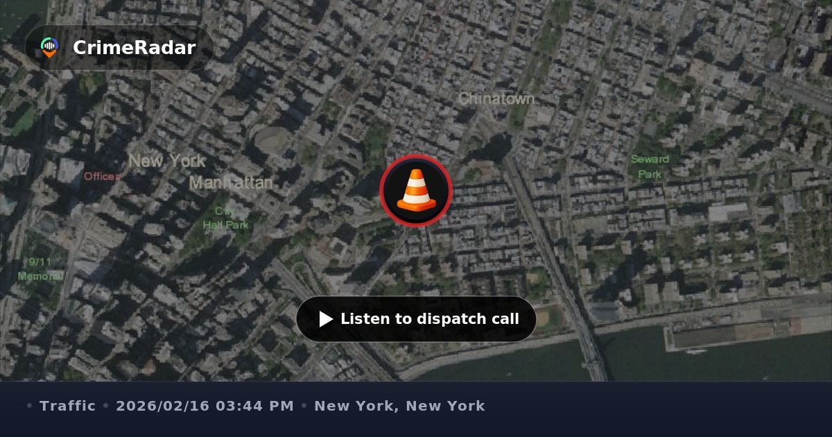 Light traffic at Brooklyn Bridge and Chatham Square, New York NY ...