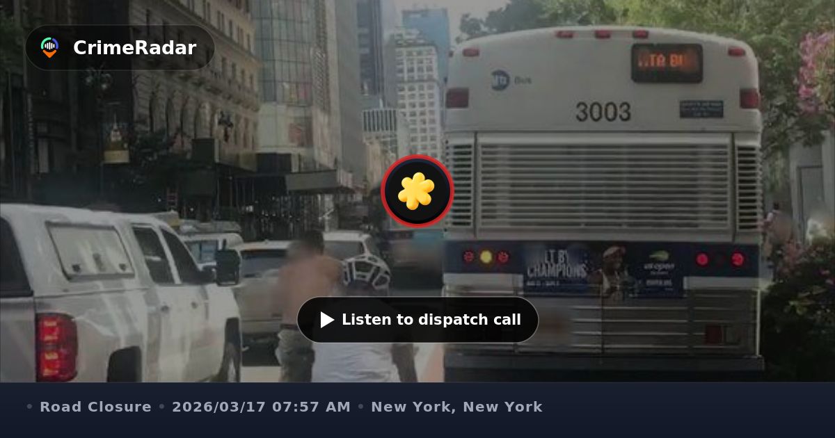 Road closures and delays near Madison Avenue, New York NY | CrimeRadar