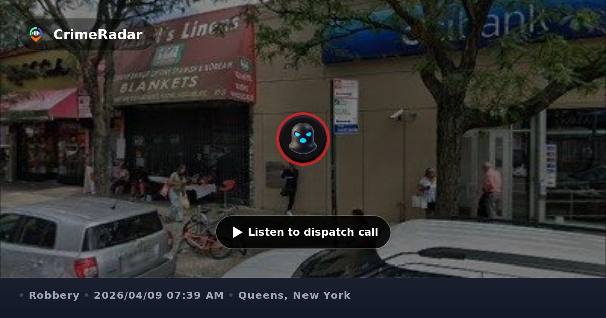 Robbery alarm at Citibank in Flushing, Queens NY | CrimeRadar