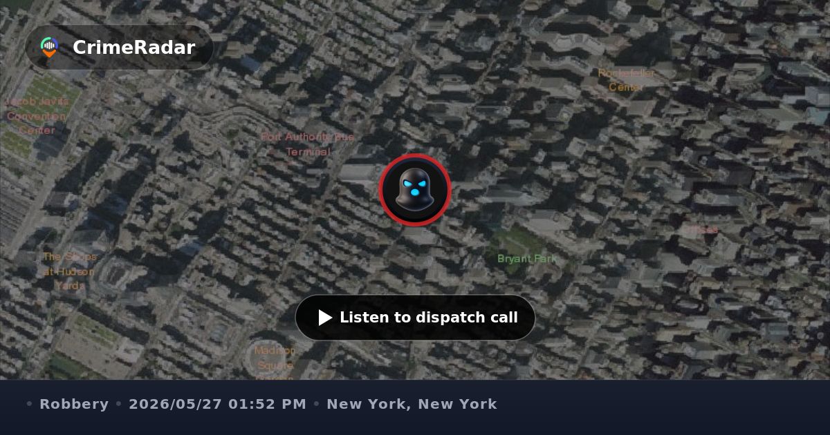 Unconfirmed bank robbery alarm at 8th Avenue, New York NY | CrimeRadar