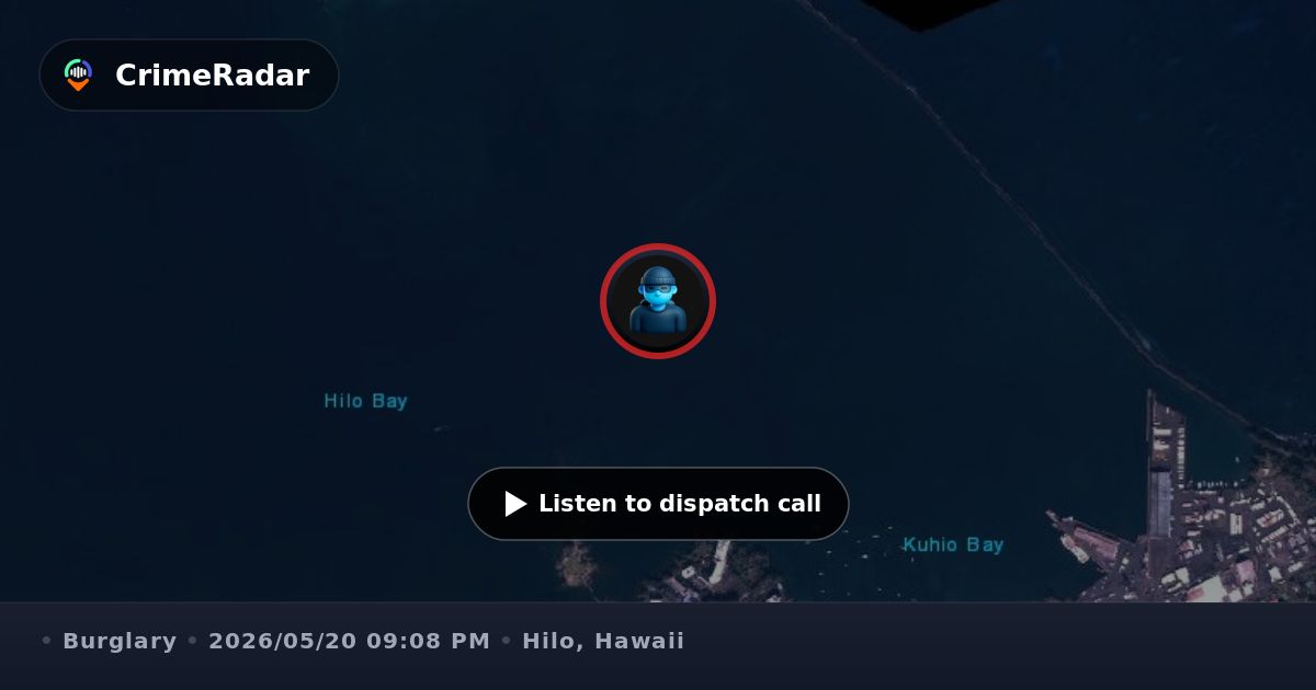 Trespassing suspect leaves store on bicycle, Hilo HI | CrimeRadar