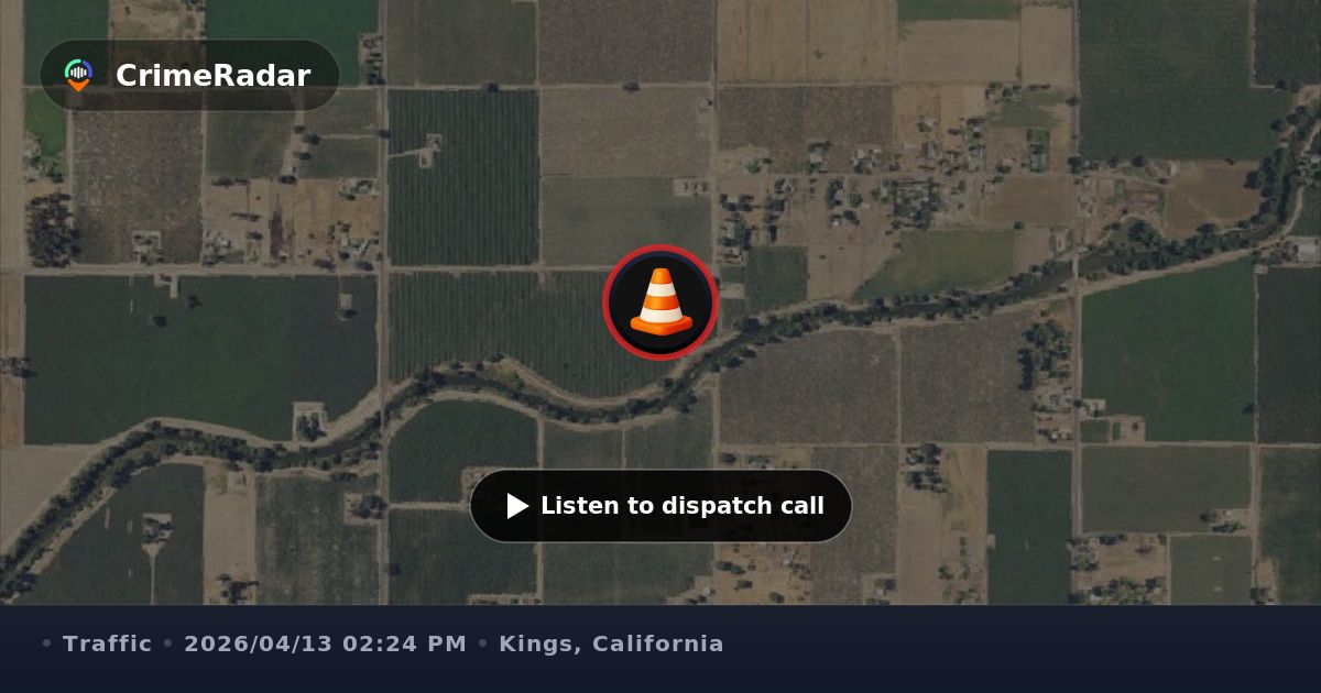 Injury traffic crash on Grangeville Boulevard, Kings County CA | CrimeRadar
