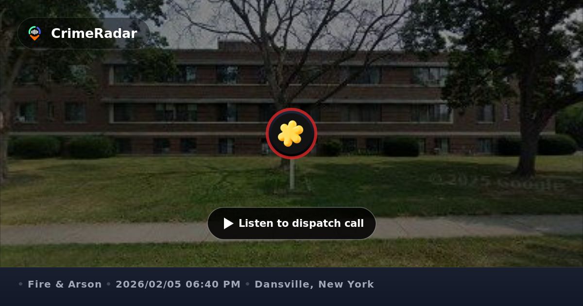 Fire crews respond to alarm at apartment complex, Dansville NY | CrimeRadar