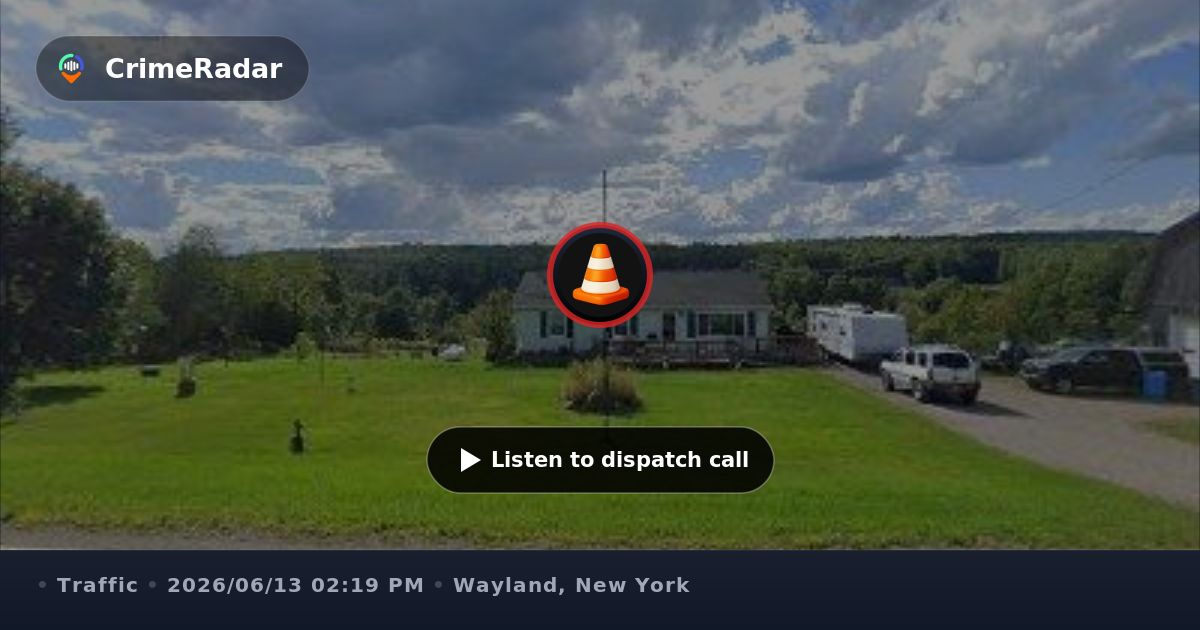 Pickup truck crash with airbag deployment, Wayland NY | CrimeRadar