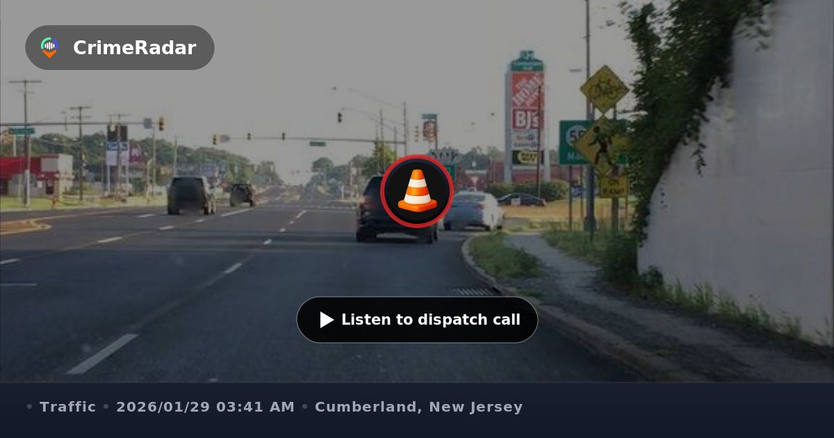 Traffic stop on Route 55 involving white pickup, Cumberland County NJ ...