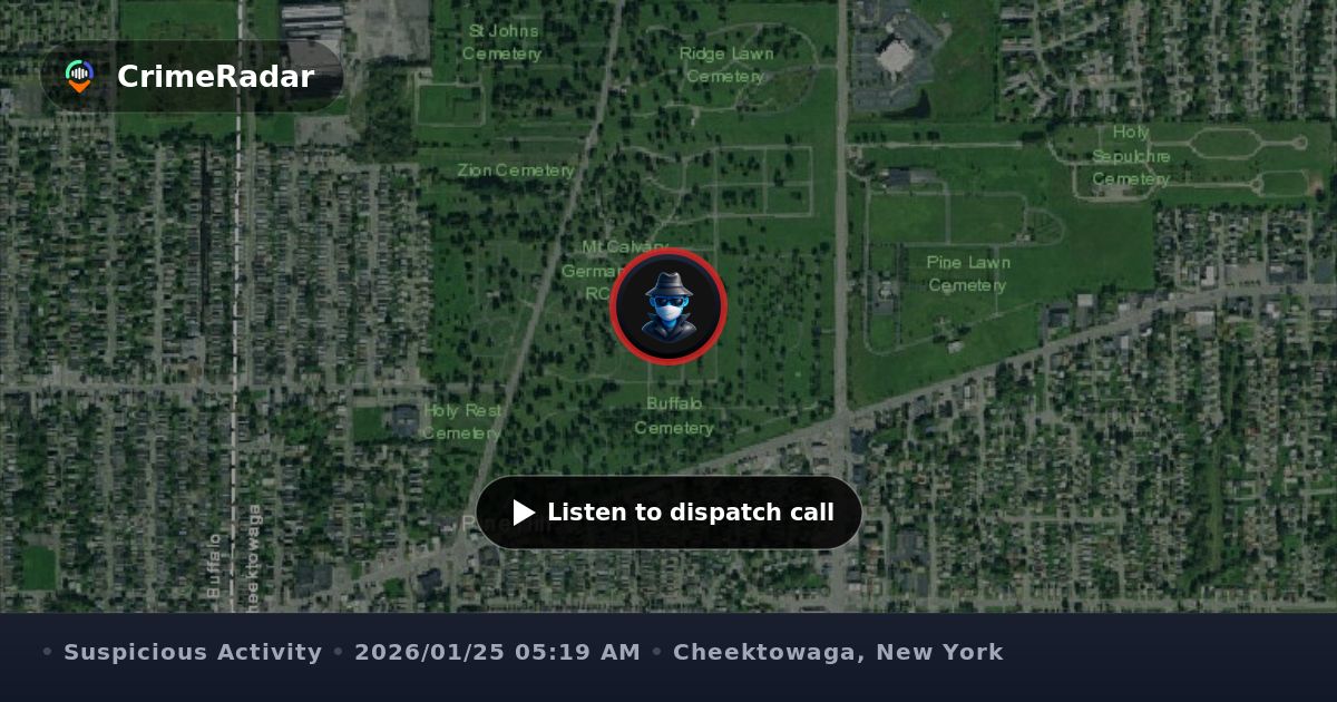 Possible distress call near George Urban Blvd, Cheektowaga NY | CrimeRadar