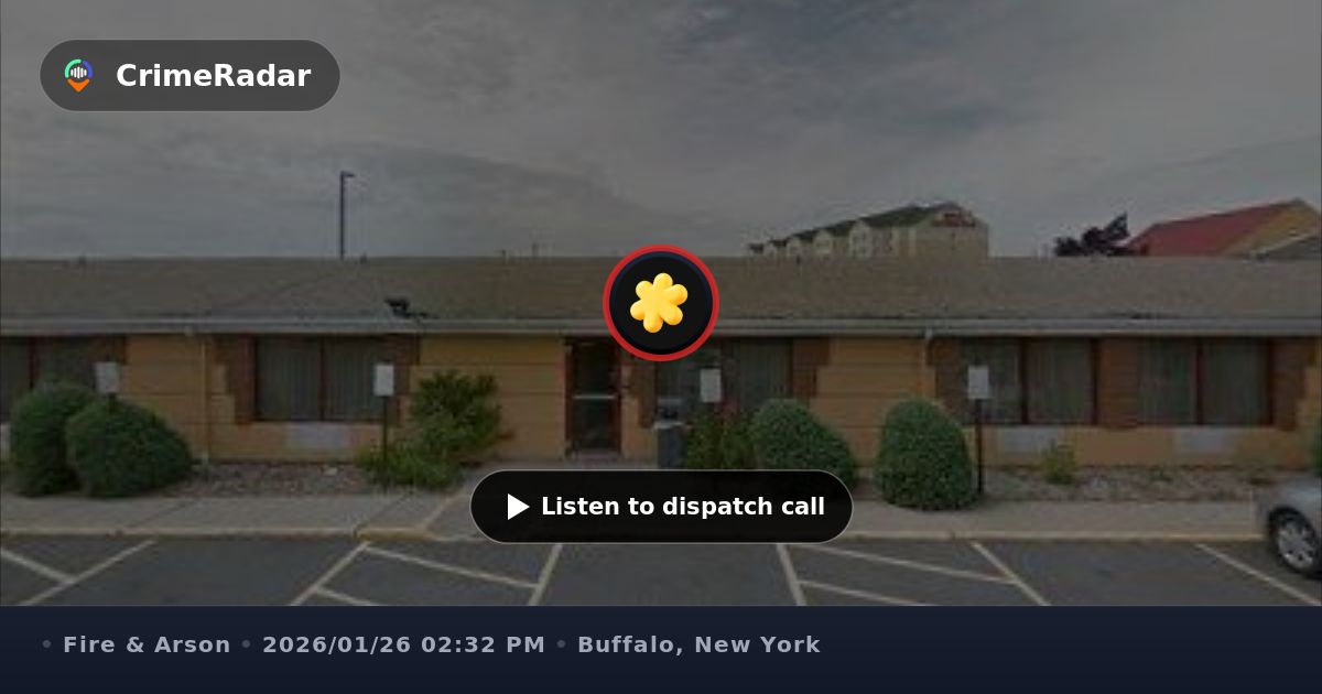 Fire alarm triggers response at Quality Inn, Buffalo NY | CrimeRadar