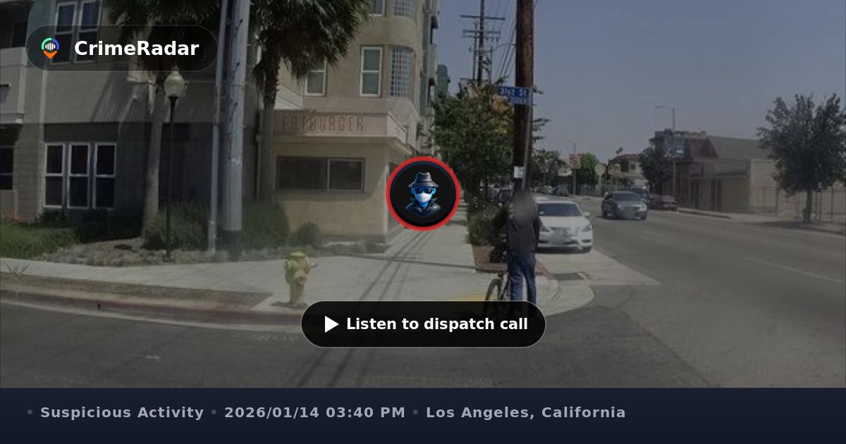 Possible suspect spotted near Western and 31st, Los Angeles CA | CrimeRadar