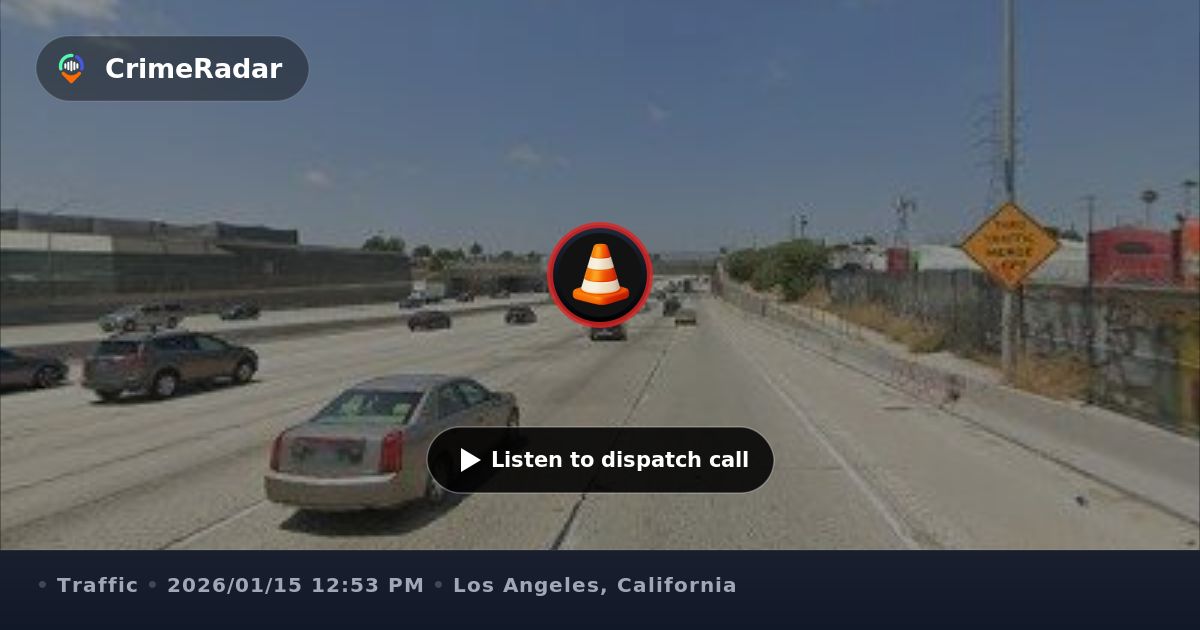 Motorcycle crash blocks I-110 on-ramp, Los Angeles County CA | CrimeRadar