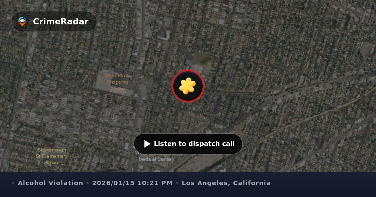 Possible DUI investigation near La Cienega Blvd, Los Angeles CA ...