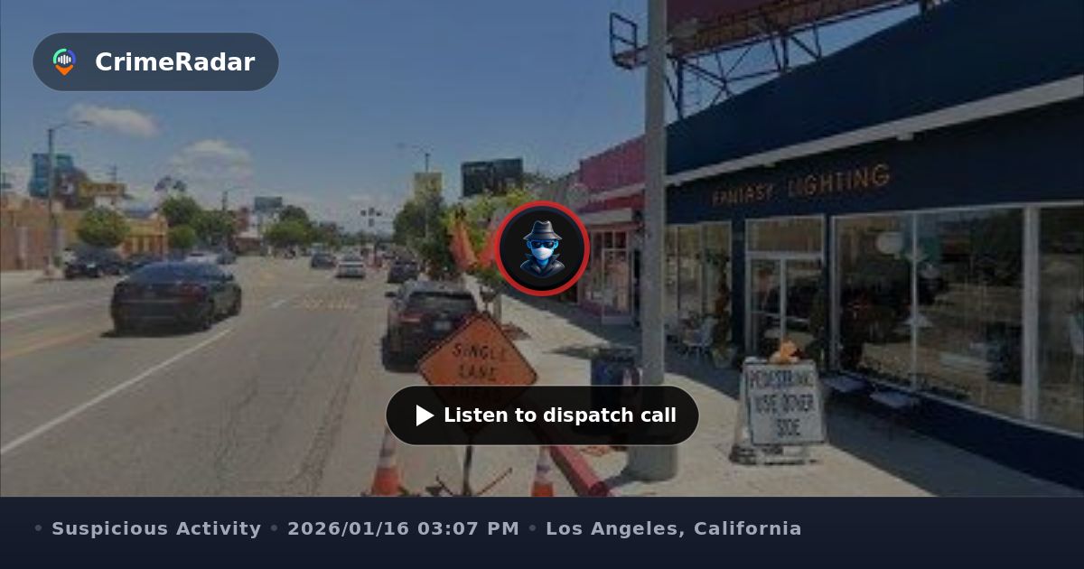 K9 unit investigates suspicious activity on Pico Blvd, Los Angeles CA ...