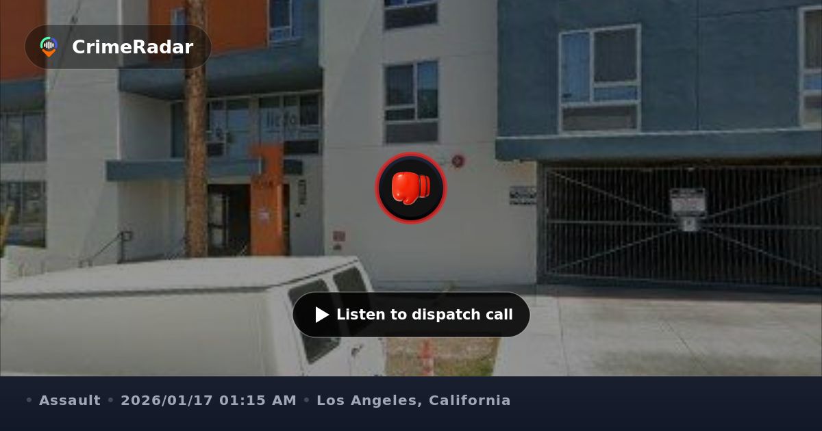 Possible battery incident near Pomeroy Ave apartment, Los Angeles CA ...