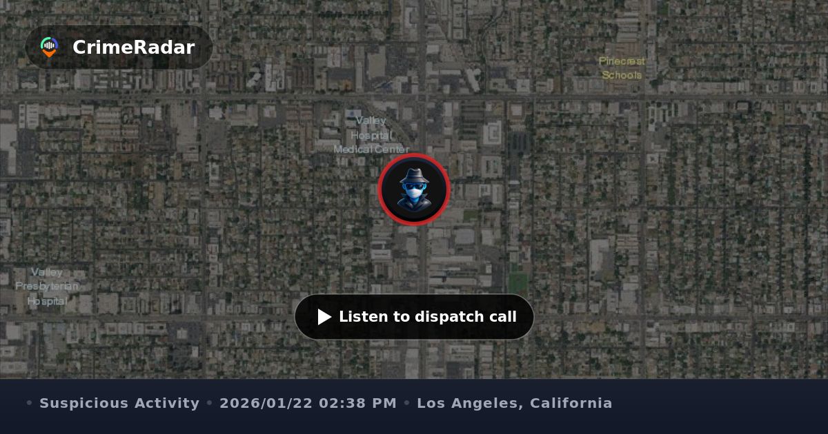 Deputies check on possible suspects near Van Nuys Blvd, Los Angeles CA ...