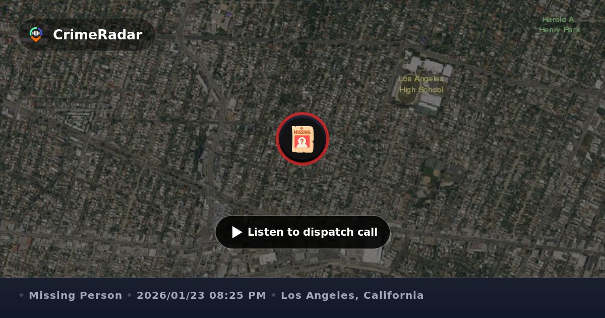 Apparent critical missing case near West Pico Blvd, Los Angeles CA ...