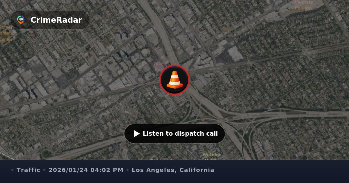 Traffic collision near Gateway Boulevard, Los Angeles CA | CrimeRadar