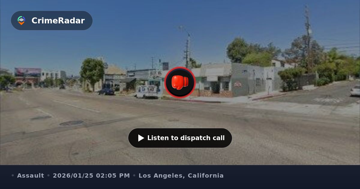 Possible battery suspect near Pico and Graham, Los Angeles CA | CrimeRadar