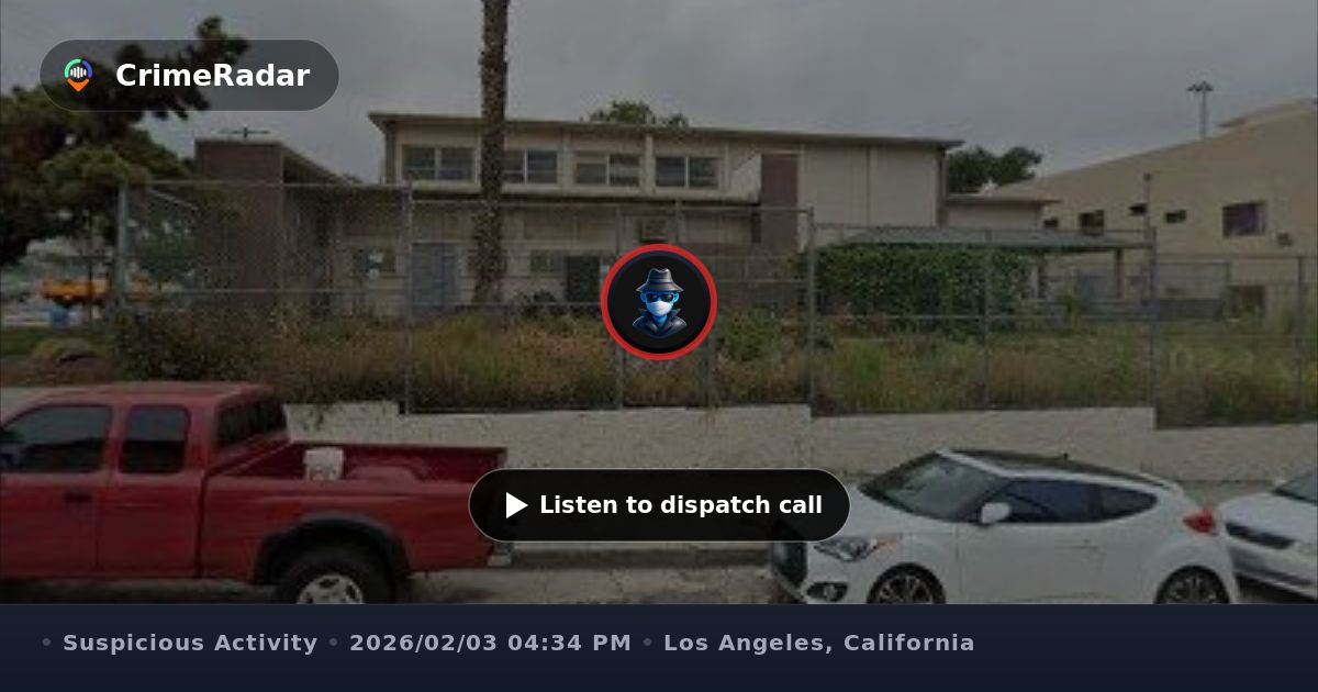 Group suspected of gang activity near San Marino St, Los Angeles CA ...