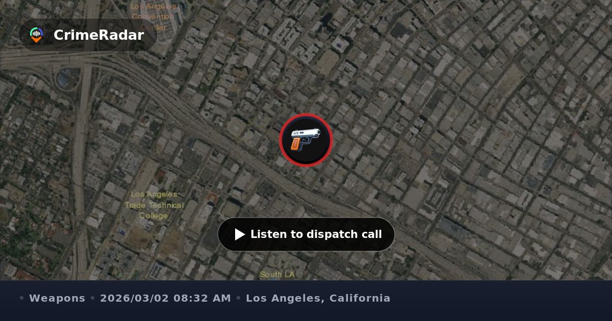 Bus reportedly shot at; bus at San Pedro St & Washington Blvd, Los ...