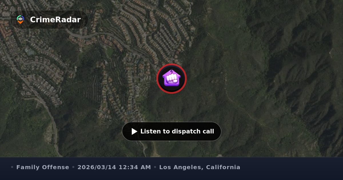 Family dispute involving woman and her mother, Los Angeles CA | CrimeRadar