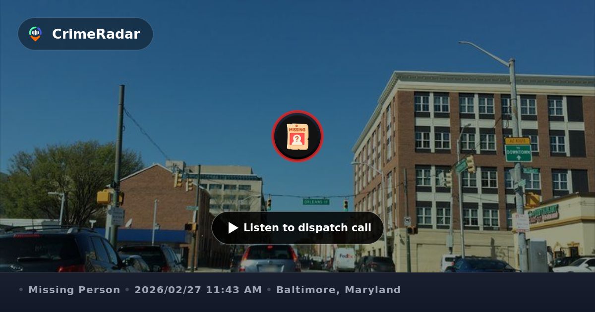 Report of missing 36-year-old woman at gas station, Baltimore MD ...