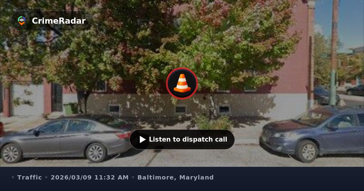 Traffic stop on North Linwood Street, Baltimore MD | CrimeRadar
