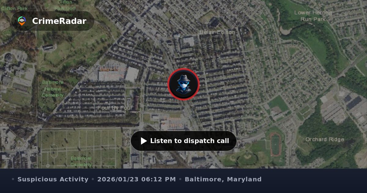 Officers check on vacant home on Bonview Ave, Baltimore MD | CrimeRadar