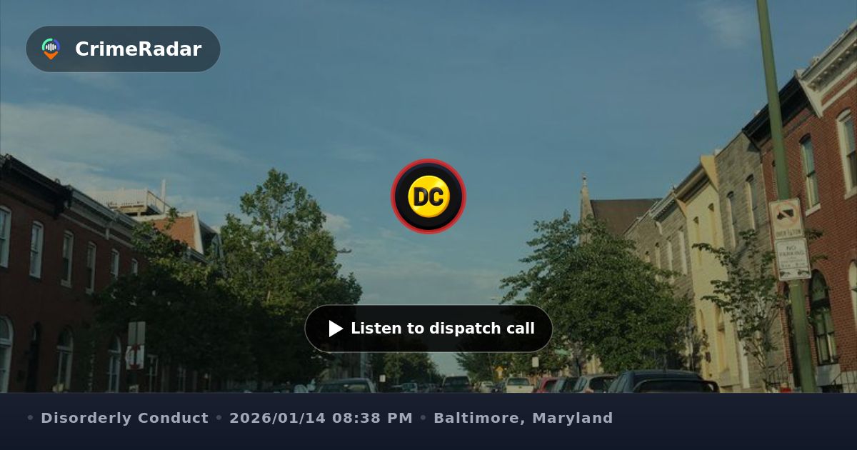 Possible argument near Layton Avenue, Baltimore MD | CrimeRadar