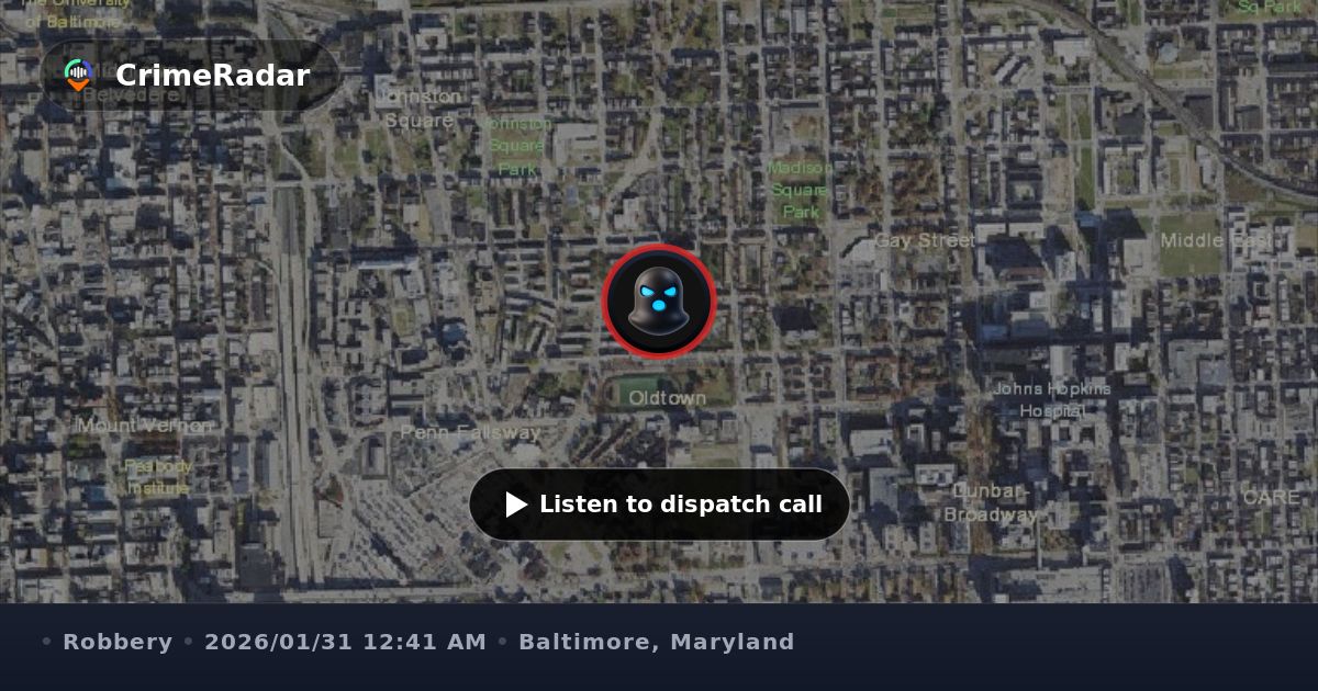Officers assist carjacking victim near McAleer Court, Baltimore MD ...