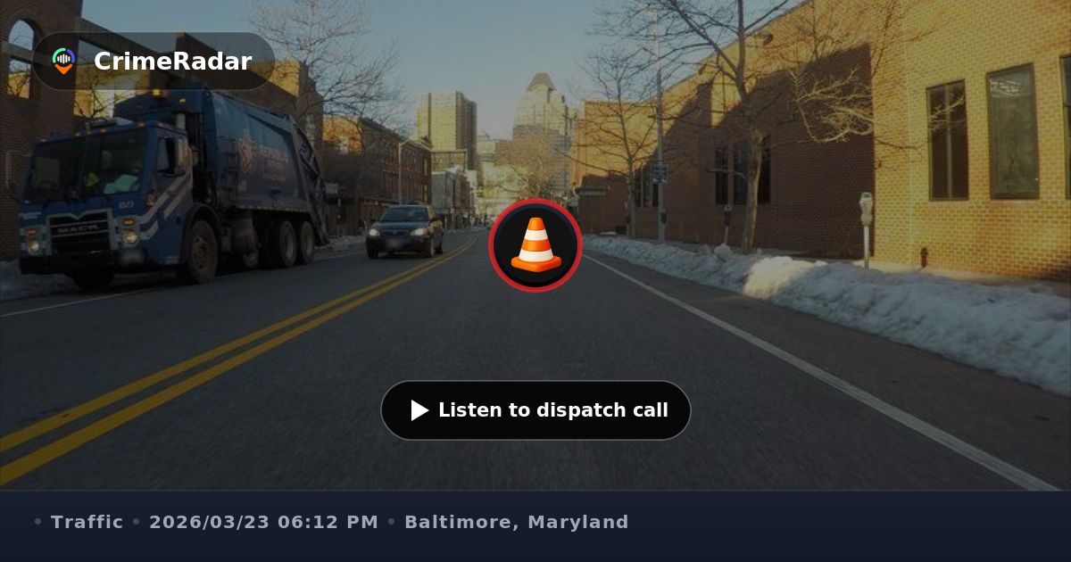 Truck blocking street and creating fire hazard, Baltimore MD | CrimeRadar