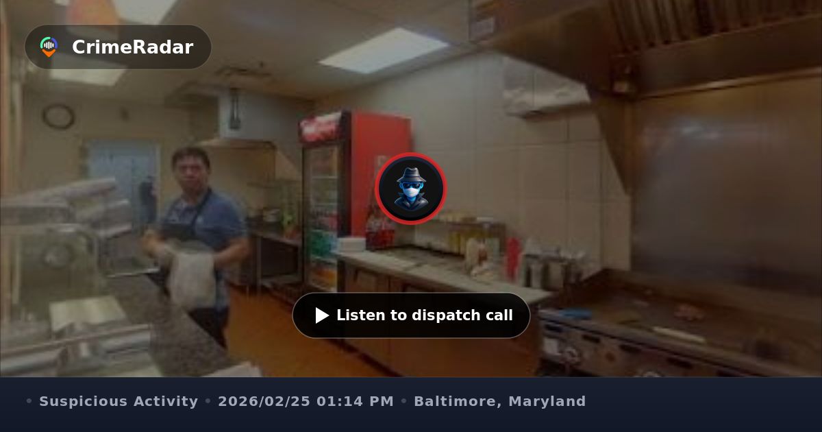 Officers check 911 hang-up from cell phone, Baltimore MD | CrimeRadar