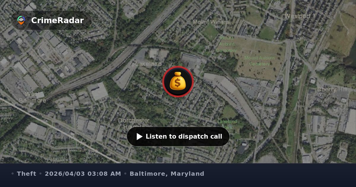 Tags stolen from parked vehicle on Rittenhouse, Baltimore MD | CrimeRadar