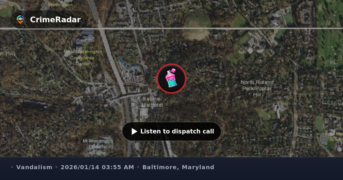 Apparent property damage at gas station on Falls Rd, Baltimore MD ...