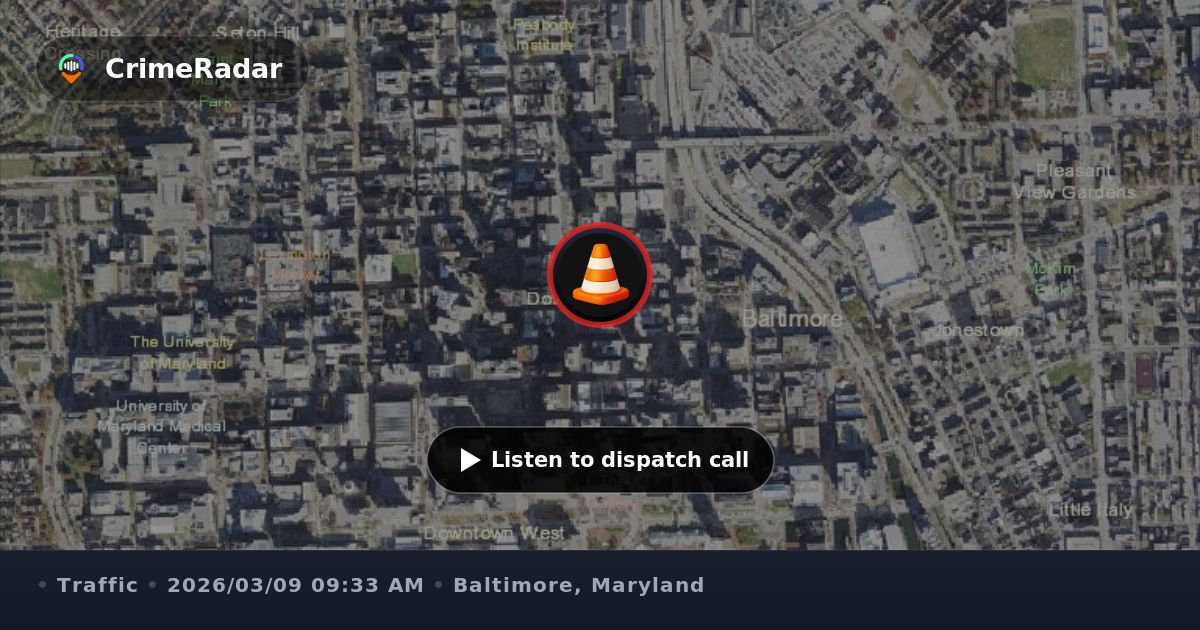 Location updated for auto accident on East Lombard, Baltimore MD ...
