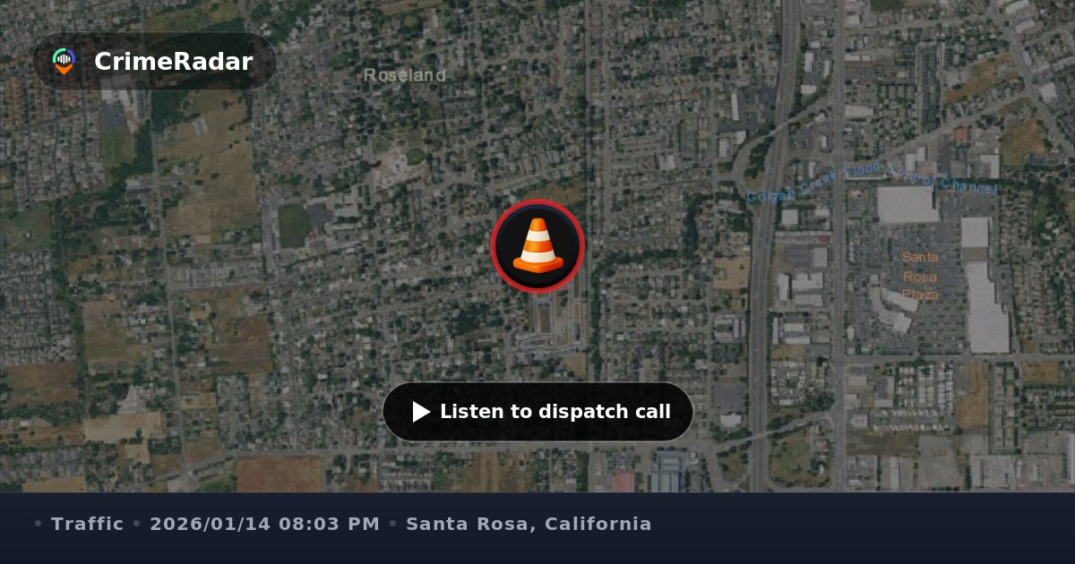 Two-vehicle crash at Southwood and Dutton, Santa Rosa CA | CrimeRadar