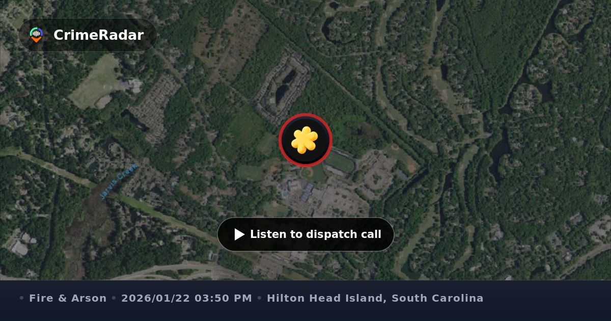 Small outdoor fire near Gumtree and Marshside, Hilton Head Island SC ...