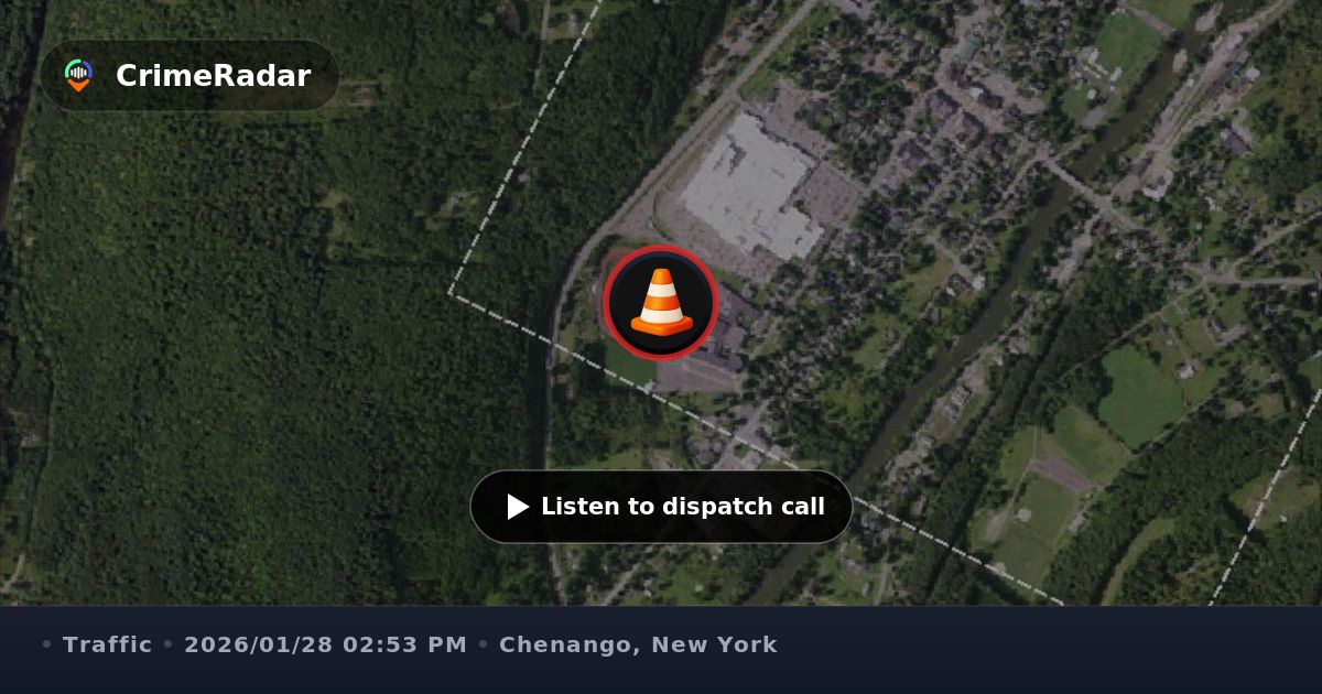 Two-car accident near Highway 12 in Greene, Chenango County NY | CrimeRadar