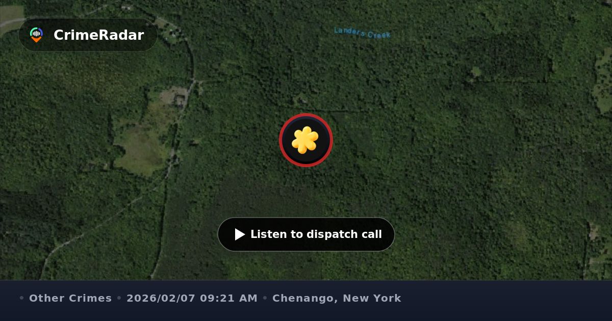 Officer files accident report near Hunt Road, Chenango County NY ...