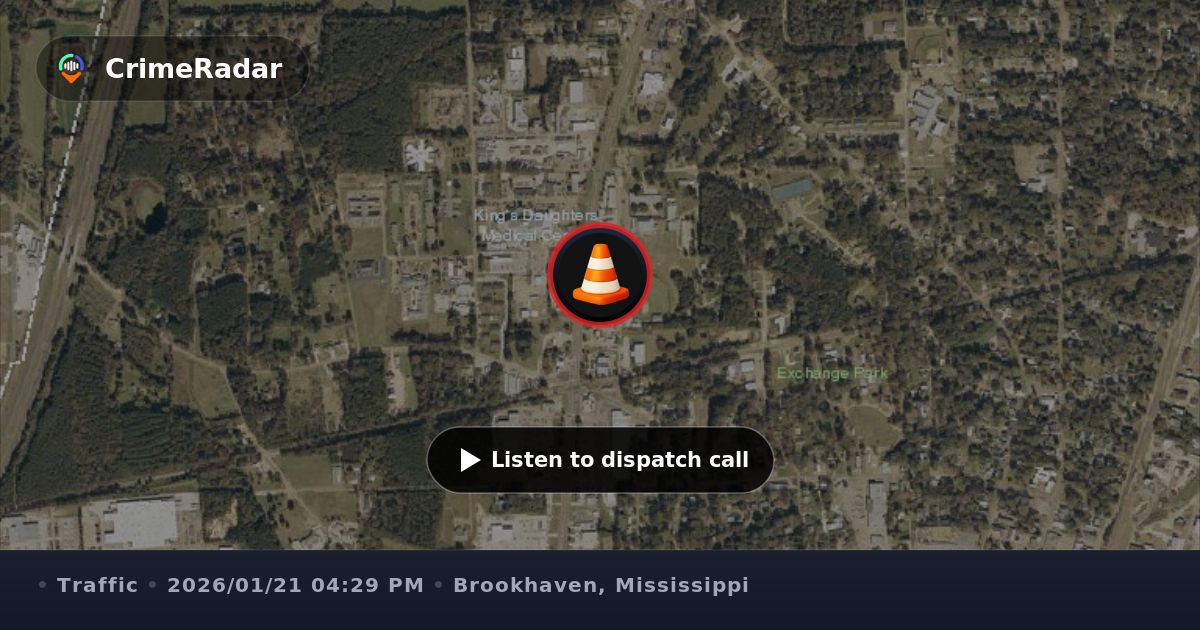 Vehicles involved in apparent crash near US 51, Brookhaven MS | CrimeRadar