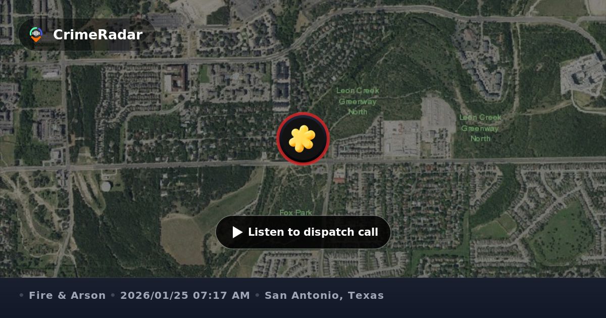 Carbon monoxide alarm near Idledale Dr, San Antonio TX | CrimeRadar