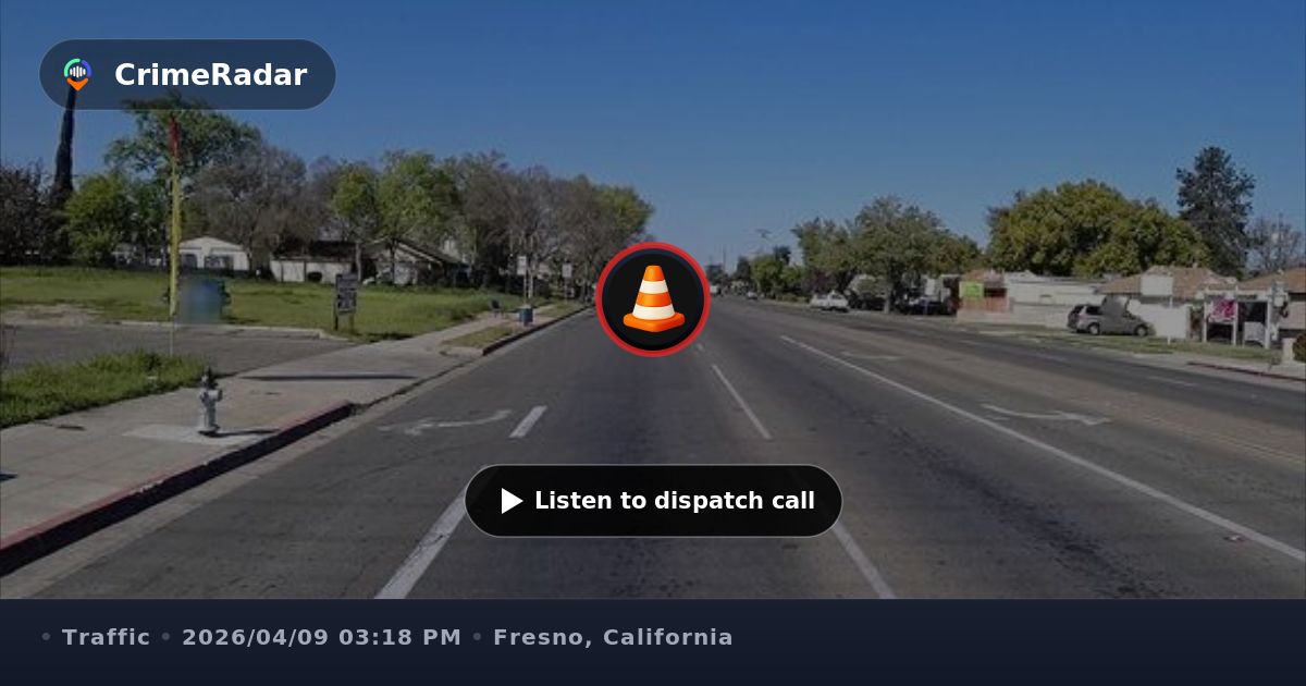 Traffic stop at Shields and Fruit intersection, Fresno CA | CrimeRadar