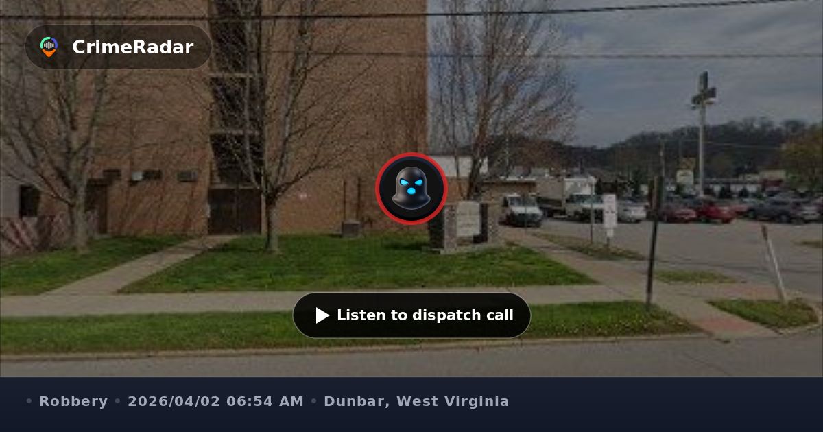 Accident at apartment complex turns into robbery, Dunbar WV | CrimeRadar