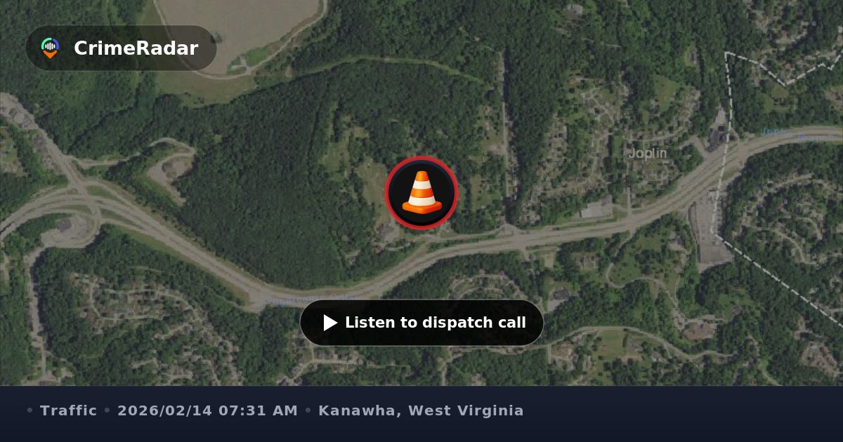 Car tangled in traffic light wires on Oakhurst Drive, Kanawha County WV ...