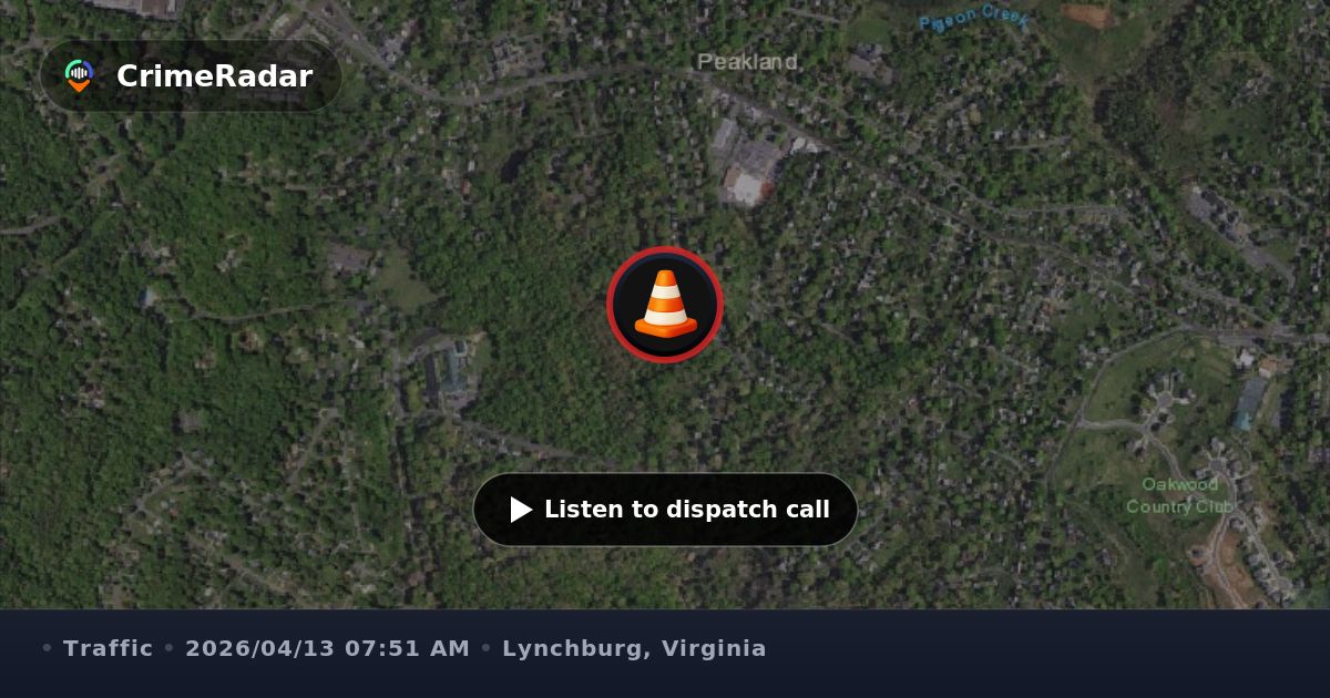 Car crash with injury on Mobile Road, Lynchburg VA | CrimeRadar