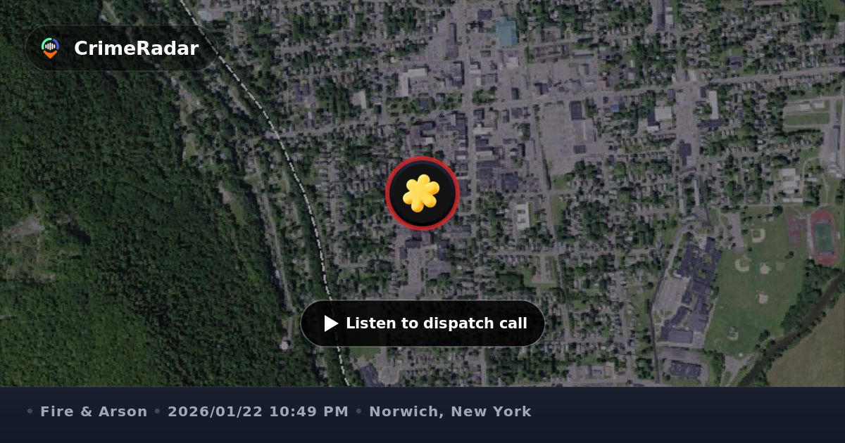 Fire alarm triggered near West Main and Fair Street, Norwich NY ...