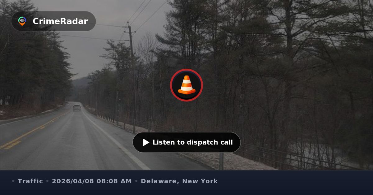 Traffic control for crash on State Highway 23, Delaware County NY ...