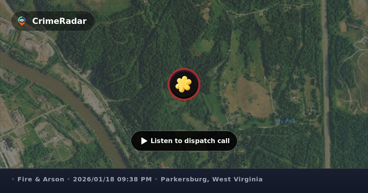 Carbon monoxide alarm near Dry Run Rd, Parkersburg WV | CrimeRadar