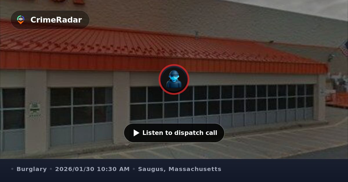 Alarm triggers at Broadway garden center and store, Saugus MA | CrimeRadar