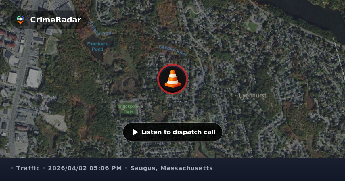 Two-car crash near Frank's Gulf on Main Street, Saugus MA | CrimeRadar