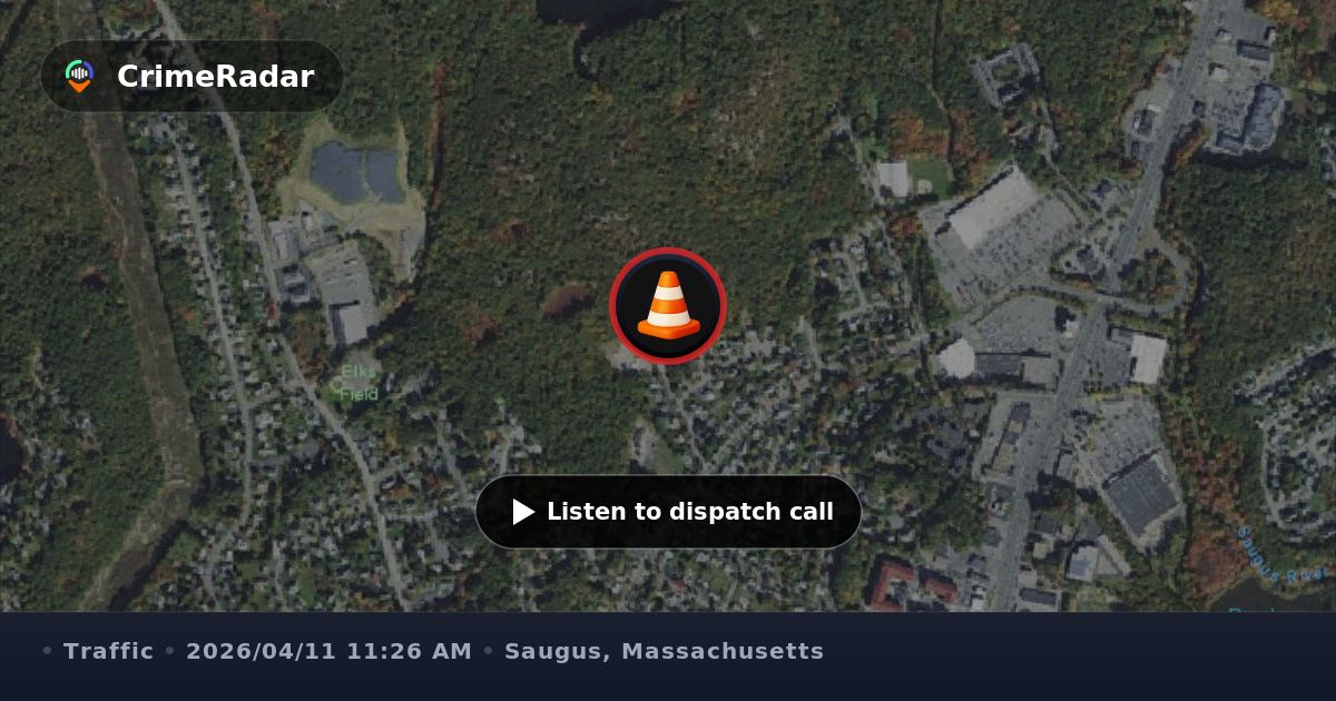 Two-car crash with injured driver on Main Street, Saugus MA | CrimeRadar